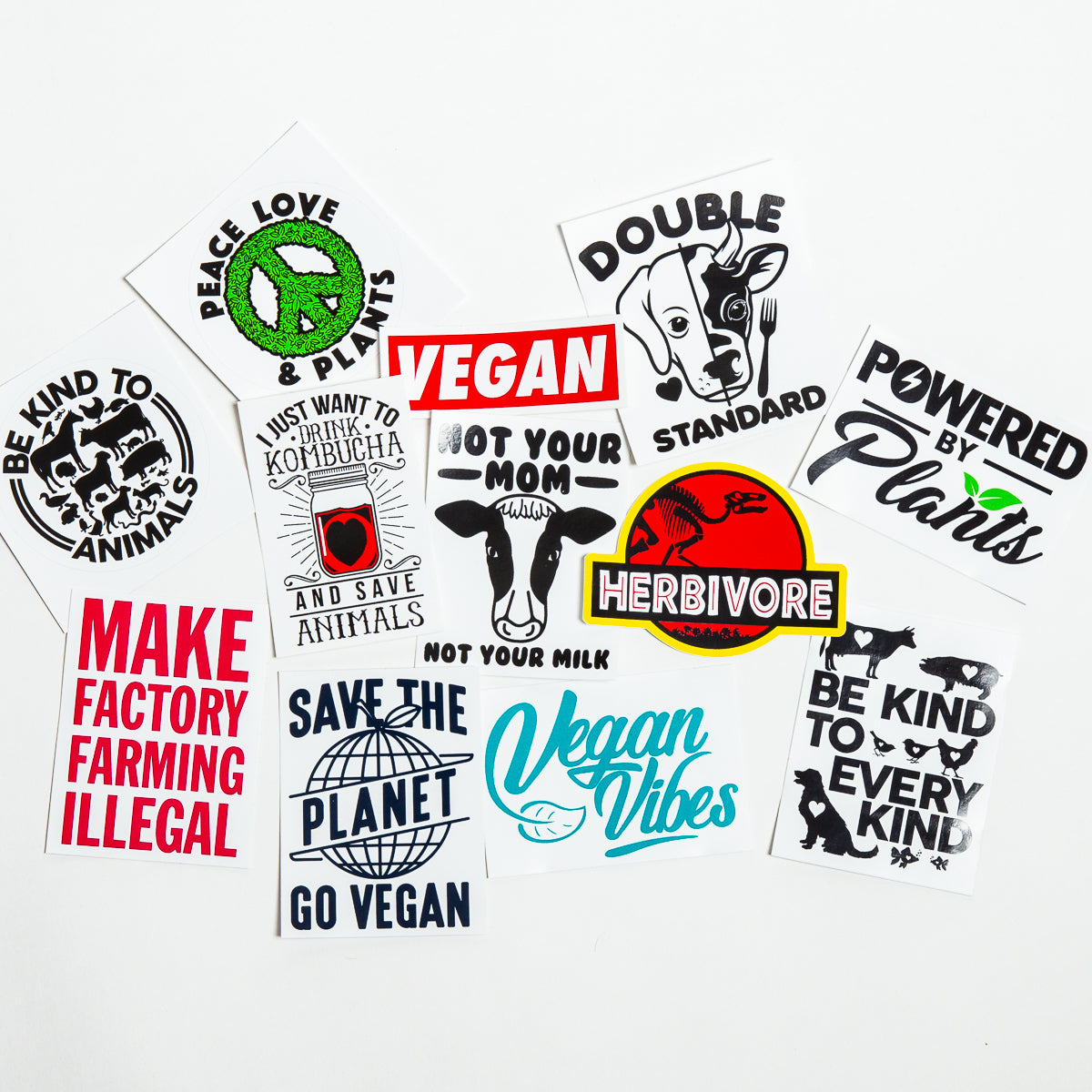 Vegan Stickers | Everything Vegan - Bumper Stickers, Hats & Clothing