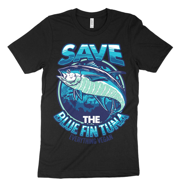 Save The Blue Fin Tuna Shirt | Everything Vegan