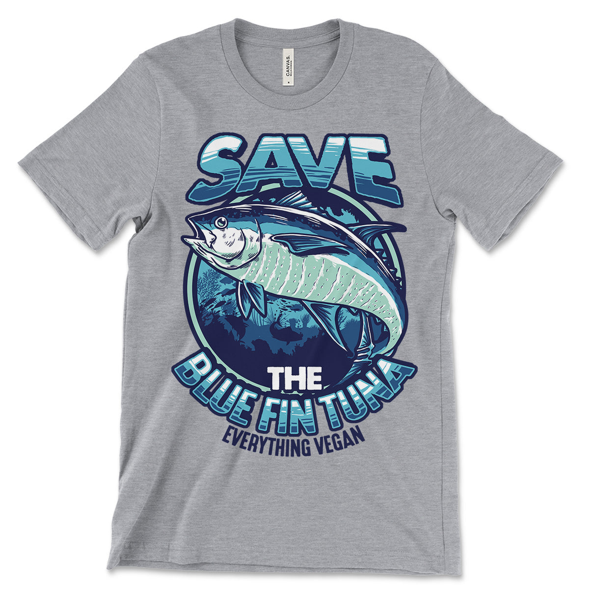 Save The Blue Fin Tuna Shirt | Everything Vegan