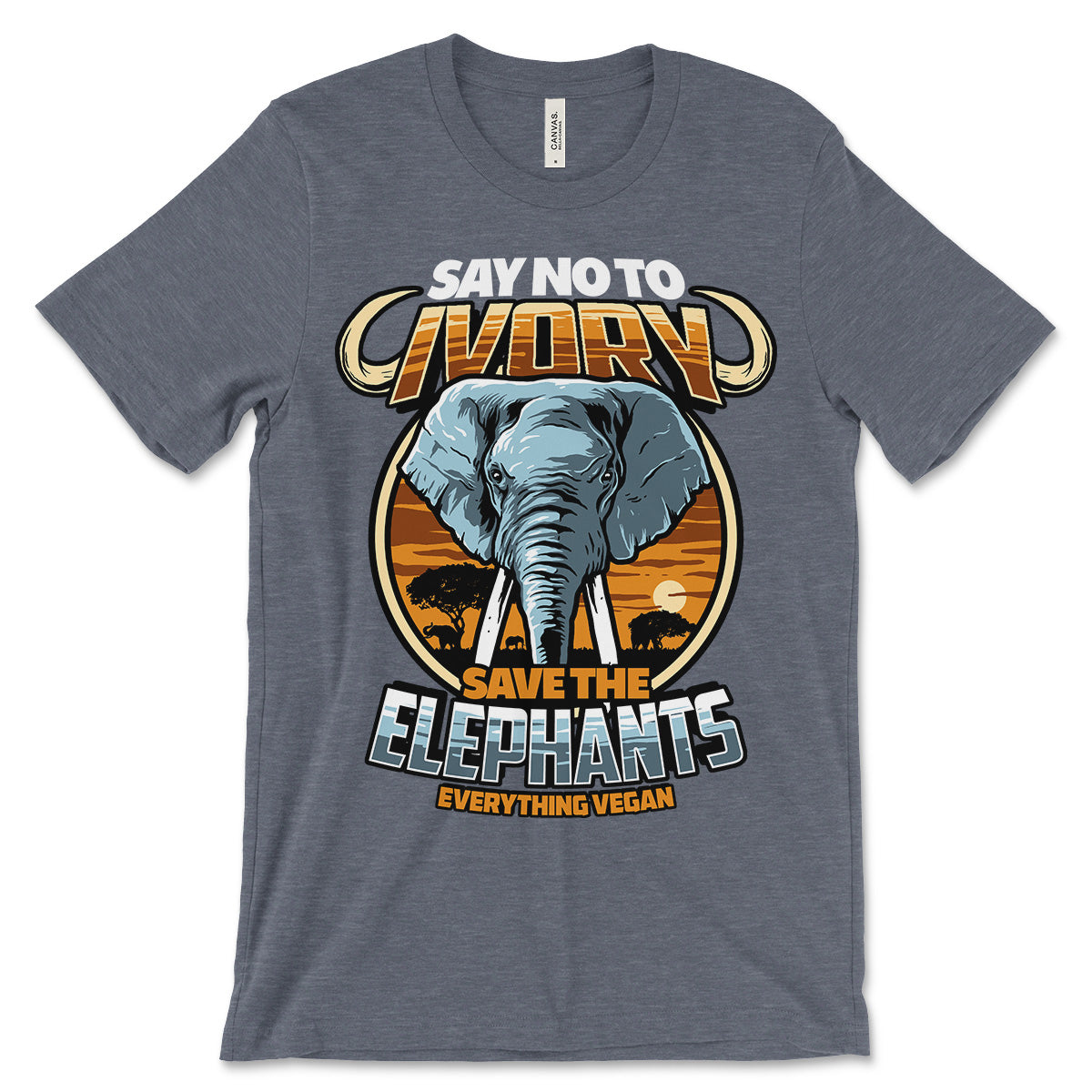 Save The Elephants Shirt | Everything Vegan