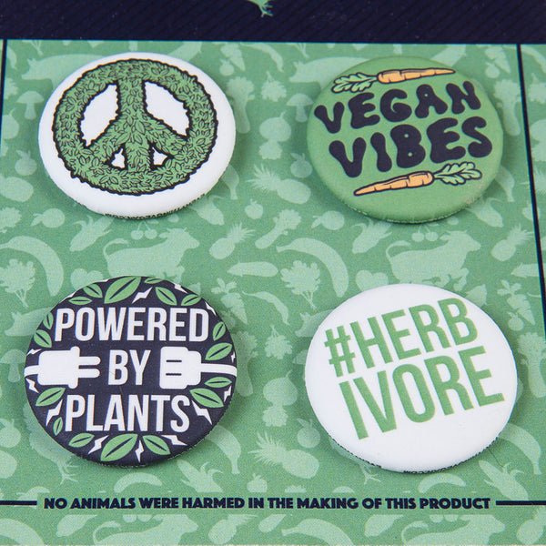 Vegan Button Set | Limited Edition Vegan Pins – Everything Vegan